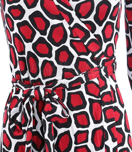 Sydney Prosser's (Amy Adams) Red Leopard Print Dress - Current price: $600