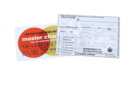 Edith Greensly's (Amy Adams) New York Drivers License and Master Charge ...