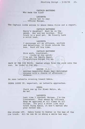 S1 E02: CROCODILE - Shooting Script - Current price: $110