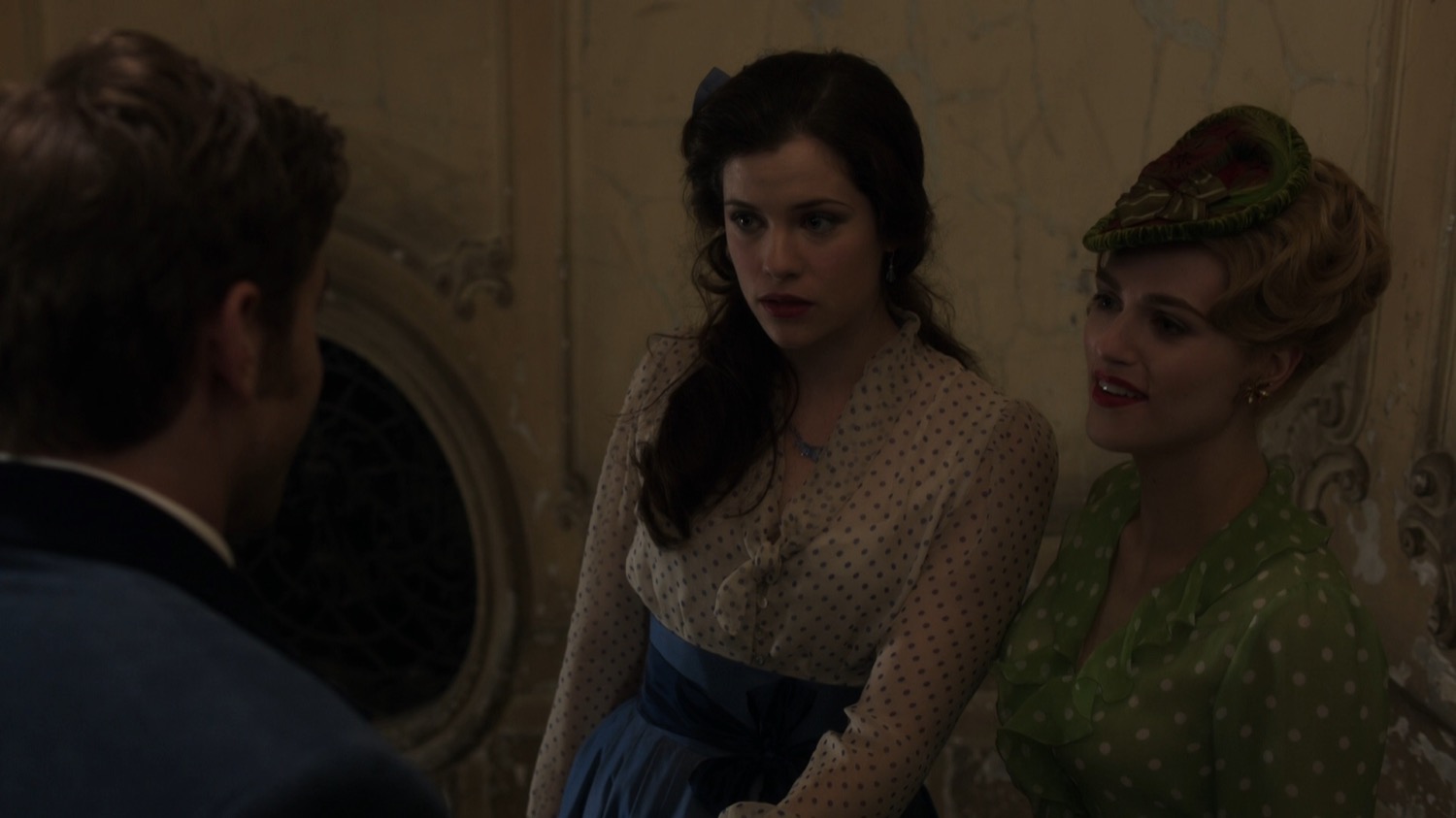 Mina Murray (Jessica De Gouw) Blue Polka Dot Blouse & Skirt Costume