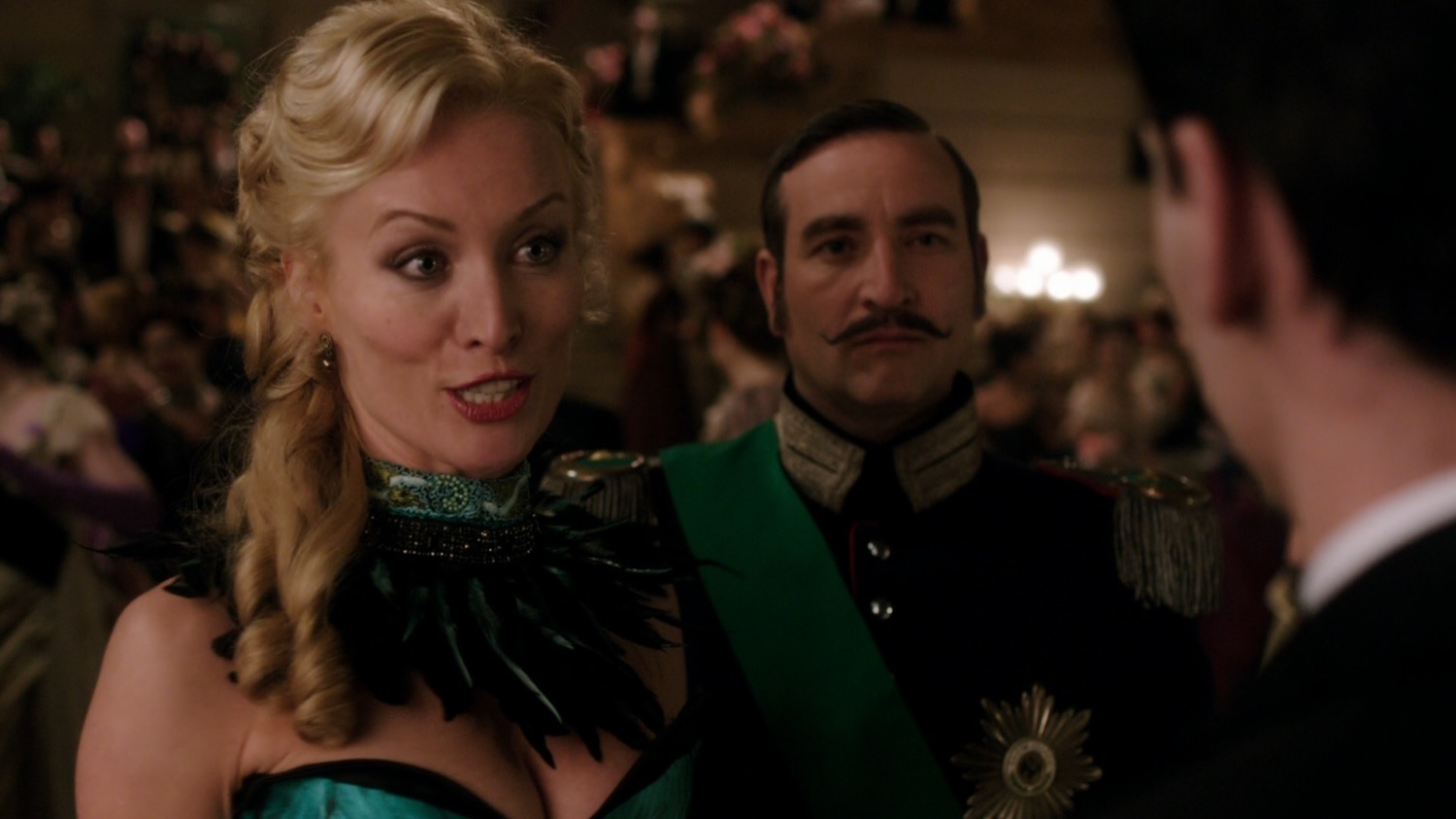 Lady Jayne Wetherby (Victoria Smurfit) Turquoise Ballroom Gown