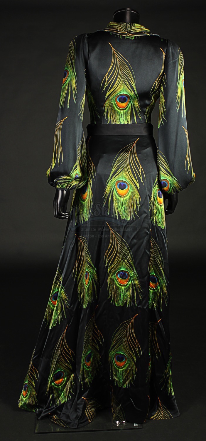 Lady Jayne Wetherby (Victoria Smurfit) Peacock Feather Pattern Costume ...