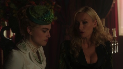 Lady Jayne Wetherby (Victoria Smurfit) Peacock Feather Pattern Costume ...