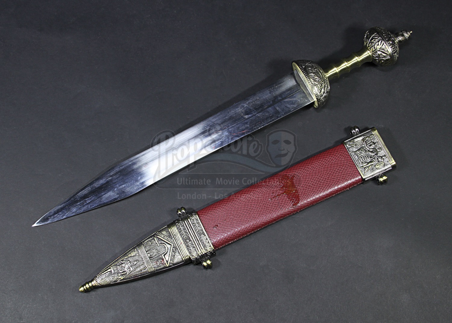 Mr Browning (Ben Miles) Ceremonial Sheathed Sword & Cushion