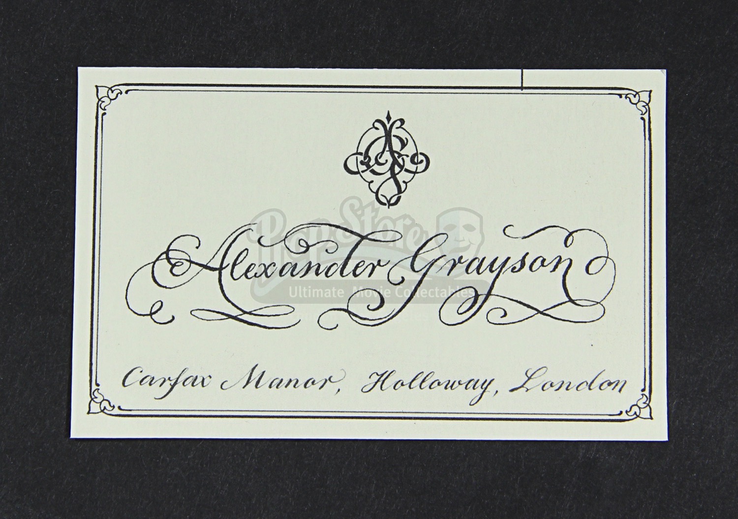 A set of business cards from NBC’s horror-drama Dracula. These business ...