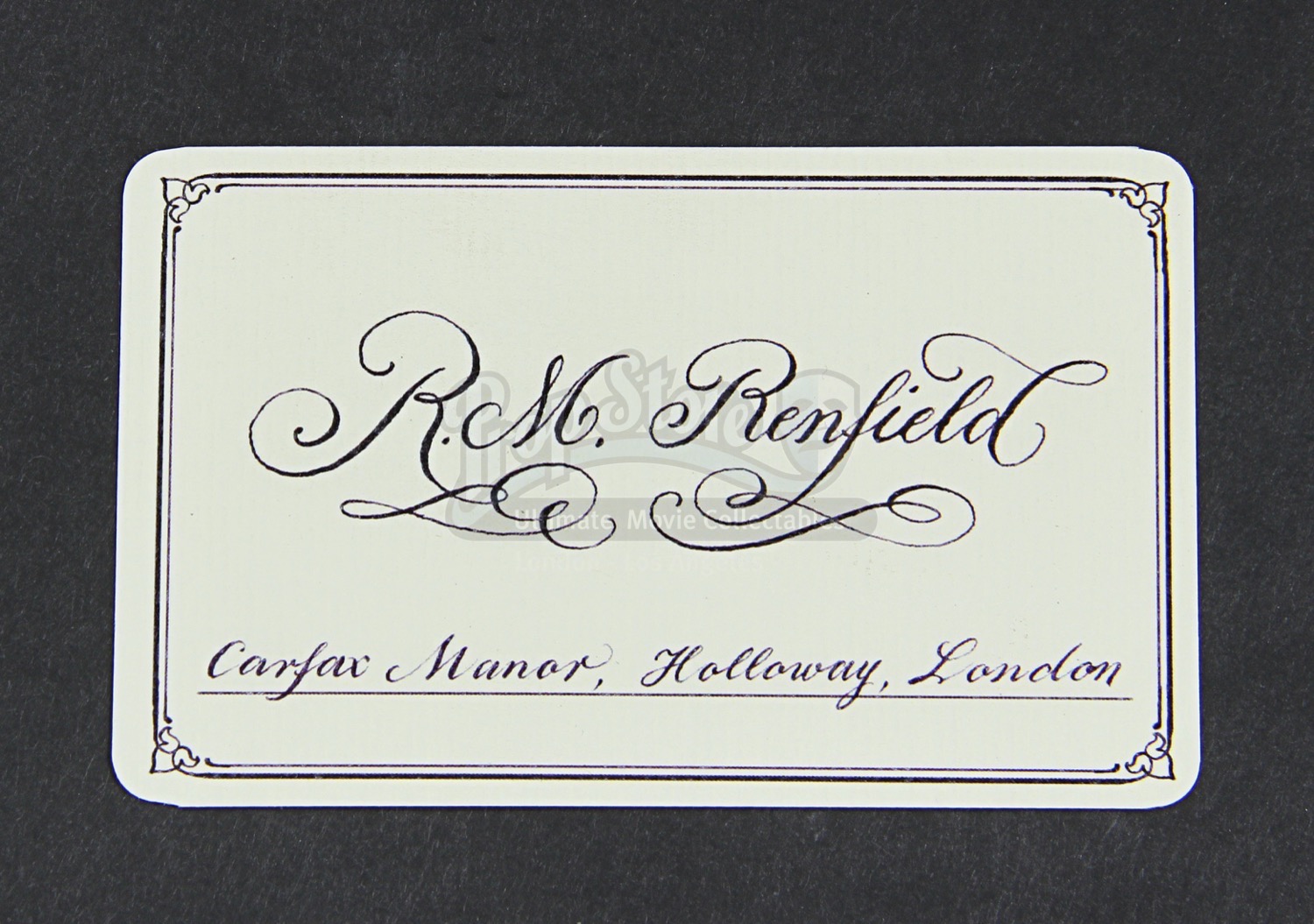 A set of business cards from NBC’s horror-drama Dracula. These business ...