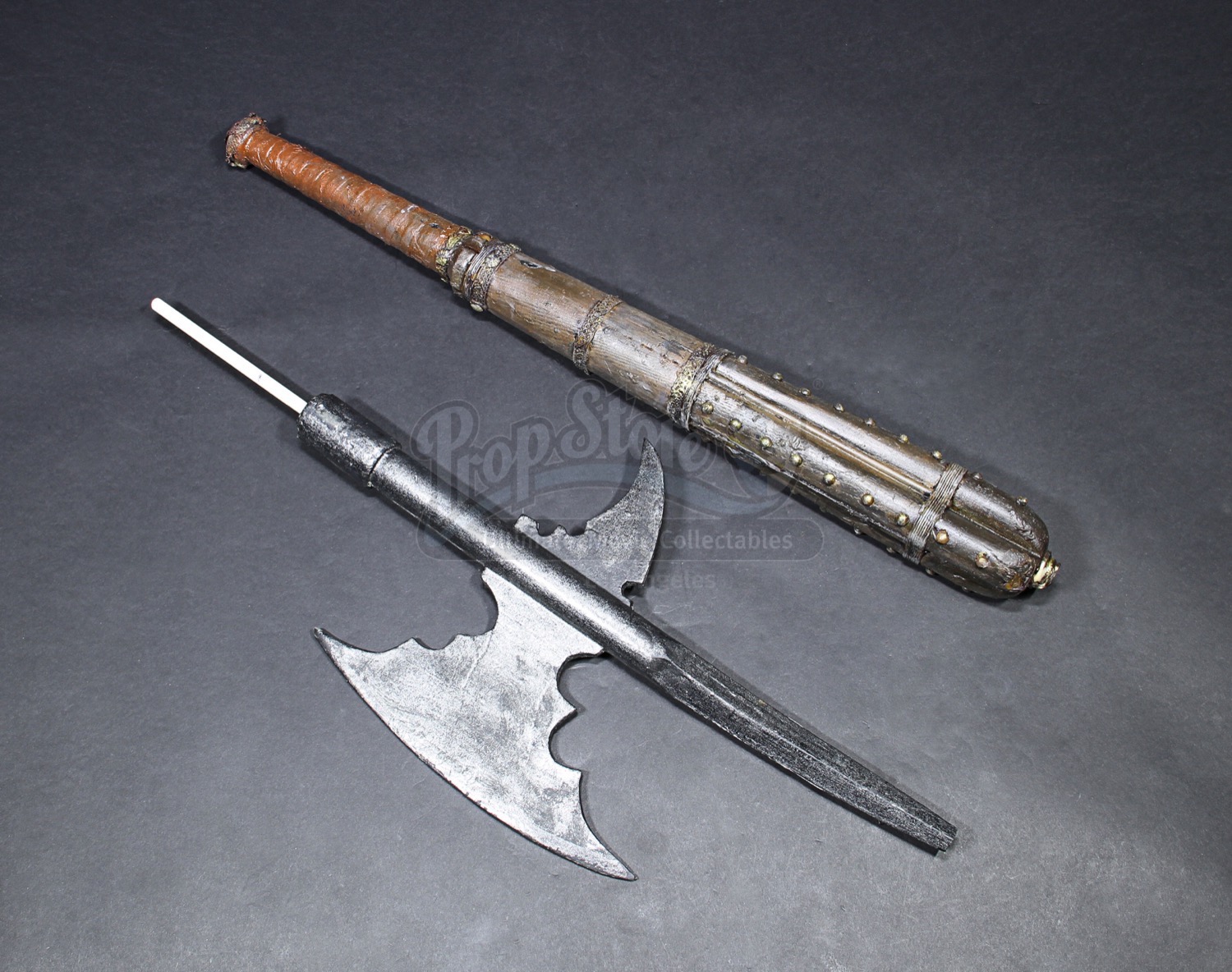 Studded Club & Halberd Head Set