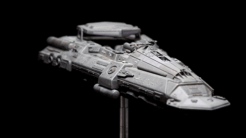320. Light-Up Husnock Starship Model Miniature Redressed For Multiple ...