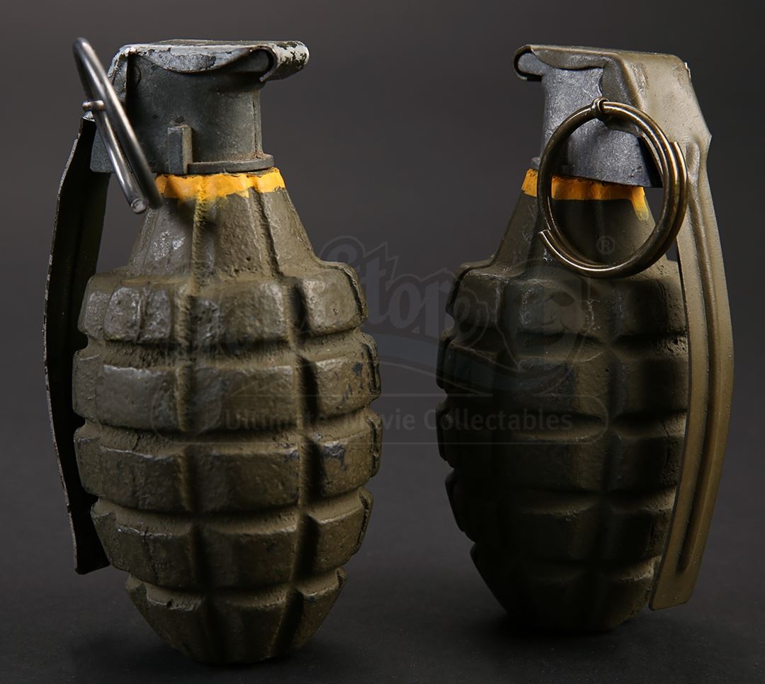Mk II Hand Grenades and Bayonet Set