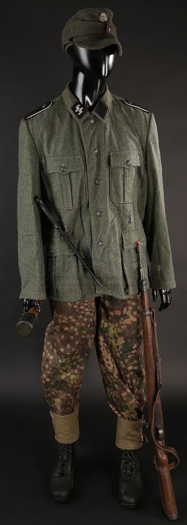 A background Waffen SS uniform with boots from David Ayer’s war drama ...