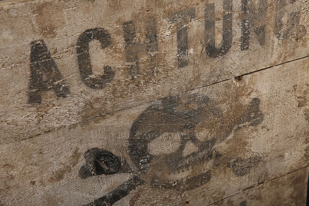 German Mine Warning Sign