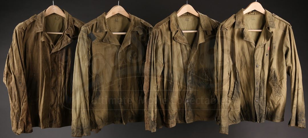 Four Battle-torn U.S. Army Jackets
