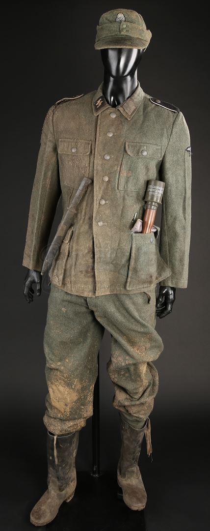 A background Waffen SS uniform with boots from David Ayer’s war drama ...