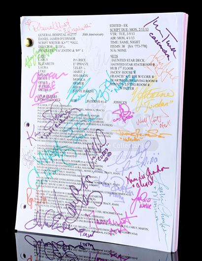 General Hospital 50th Anniversary Signed Script - Current price: $800