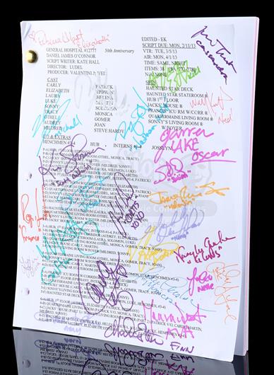 General Hospital 50th Anniversary Signed Script - Current price: $700