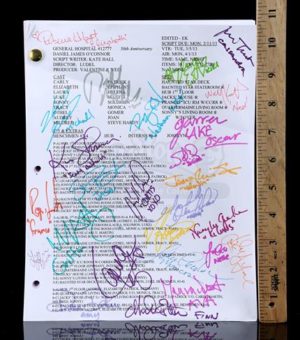 General Hospital 50th Anniversary Signed Script - Current price: $700