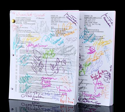 General Hospital 50th and 52nd Anniversary Signed Script - Current ...