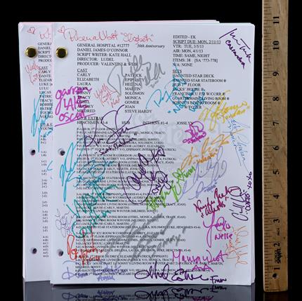 General Hospital 50th and 52nd Anniversary Signed Script - Current ...