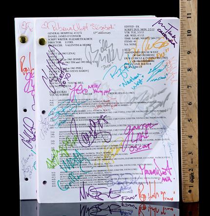 General Hospital 50th and 52nd Anniversary Signed Script - Current ...