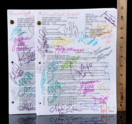 General Hospital 50th and 52nd Anniversary Signed Script - Current ...