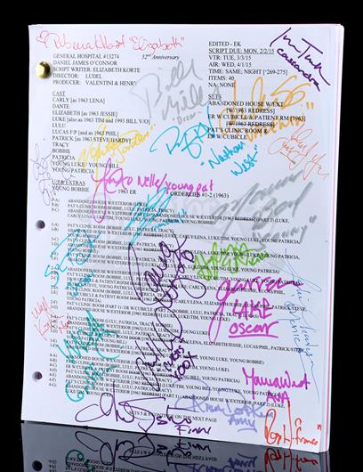 General Hospital 52nd Anniversary Signed Script - Current price: $700