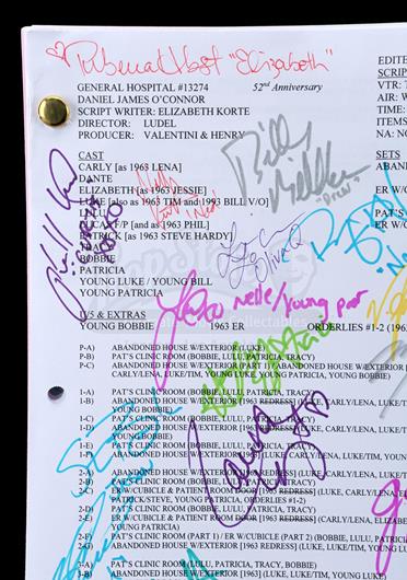 General Hospital 52nd Anniversary Signed Script - Current price: $600