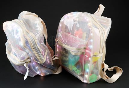 Pair of School Girl Light-Up Backpacks - Current price: $300