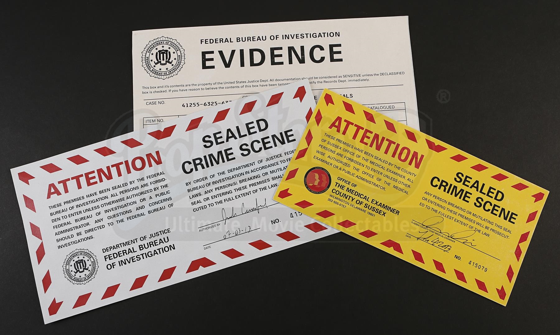 Sealed Crime Scene and Evidence Sticker Set