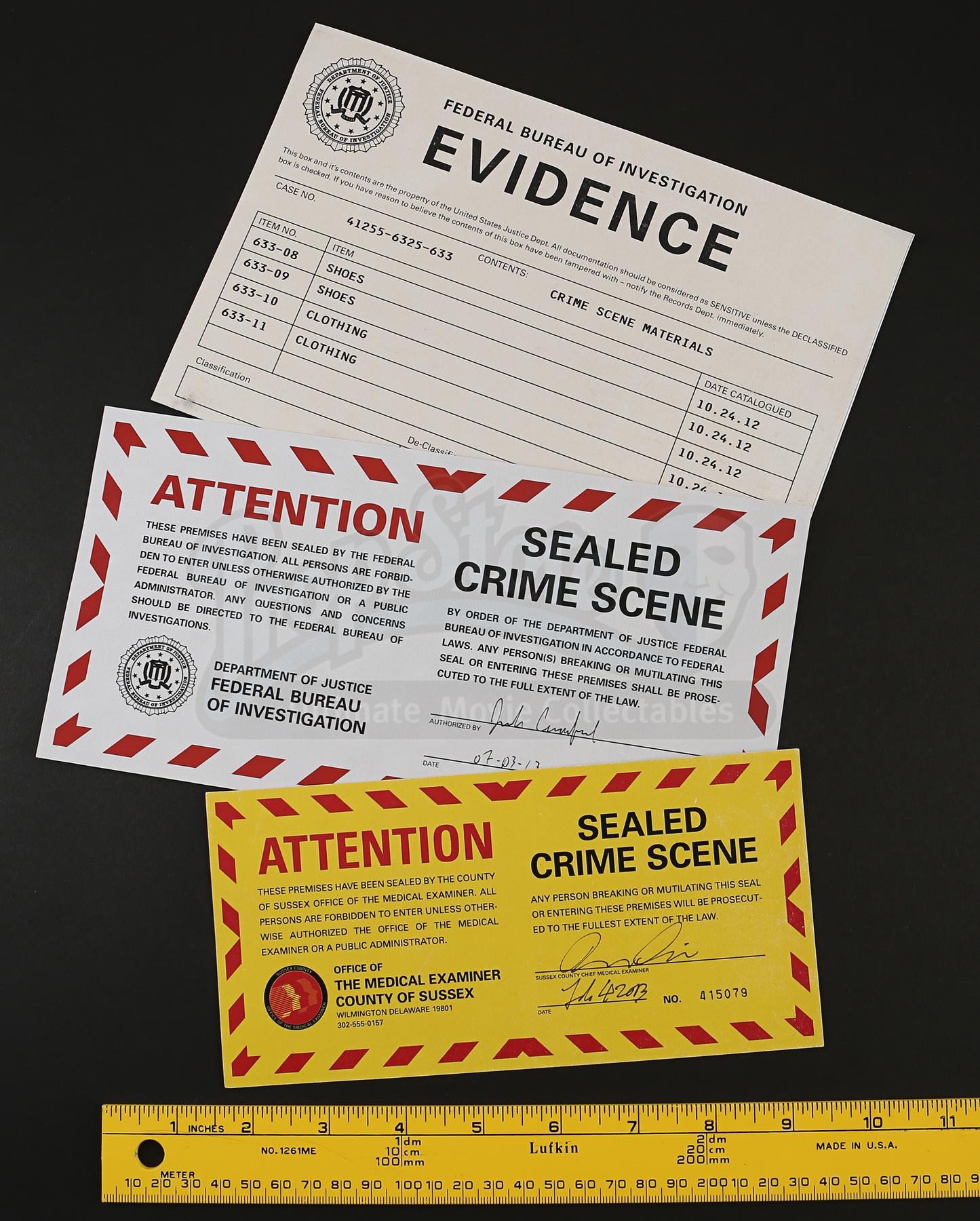 Sealed Crime Scene and Evidence Sticker Set
