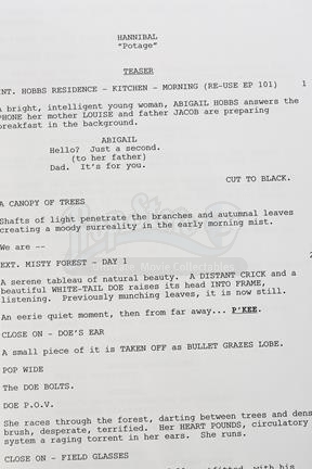 "Potage" Cast and Crew Signed Final Shooting Script