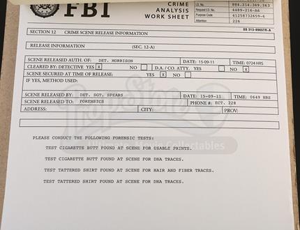 HANNIBAL - Dr. Abel Gideon's (Eddie Izard) Entree FBI File
