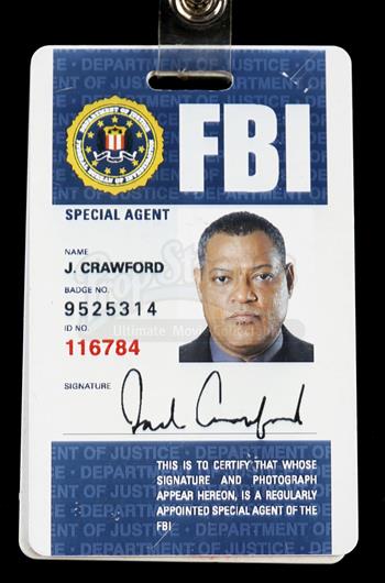 HANNIBAL - Jack Crawford's (Laurence Fishburne) FBI Lapel ID and ...