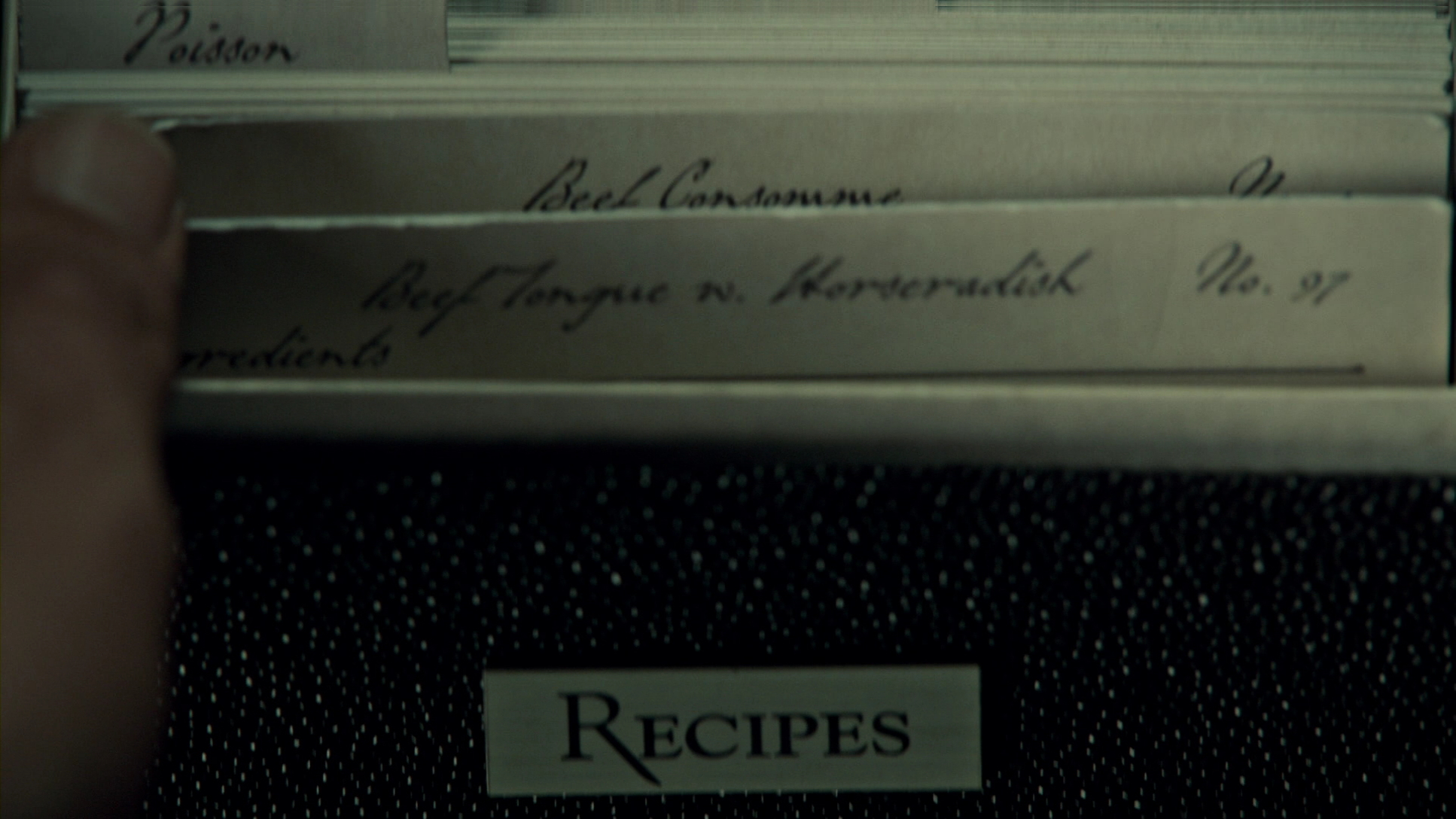 HANNIBAL - Hannibal Lecter's (Mads Mikkelsen) Heart Tartare Recipe Card ...
