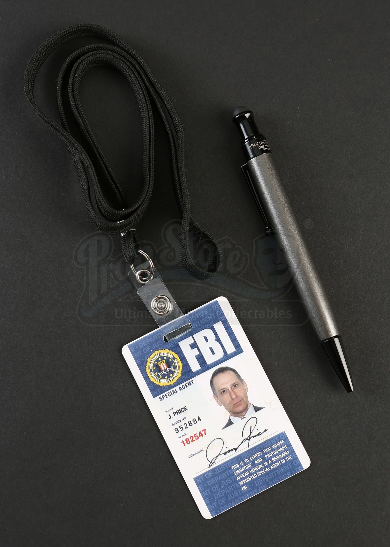 SEASONS 1-3Jimmy Price's (Scott Thompson) FBI ID Badge and Pen