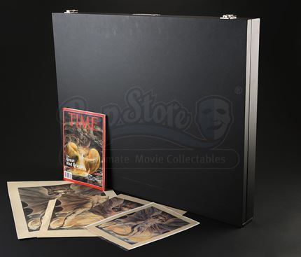 Museum Art Case with Red Dragon Prints