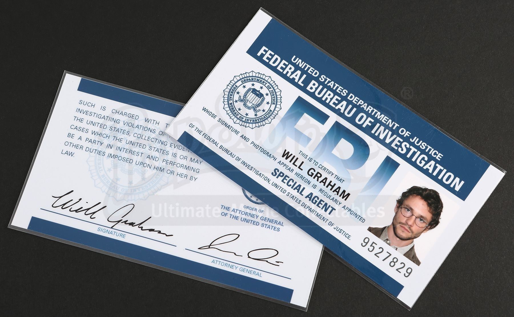 SEASONS 1-3Will Graham’s (Hugh Dancy) FBI ID Cards - Current price: $400