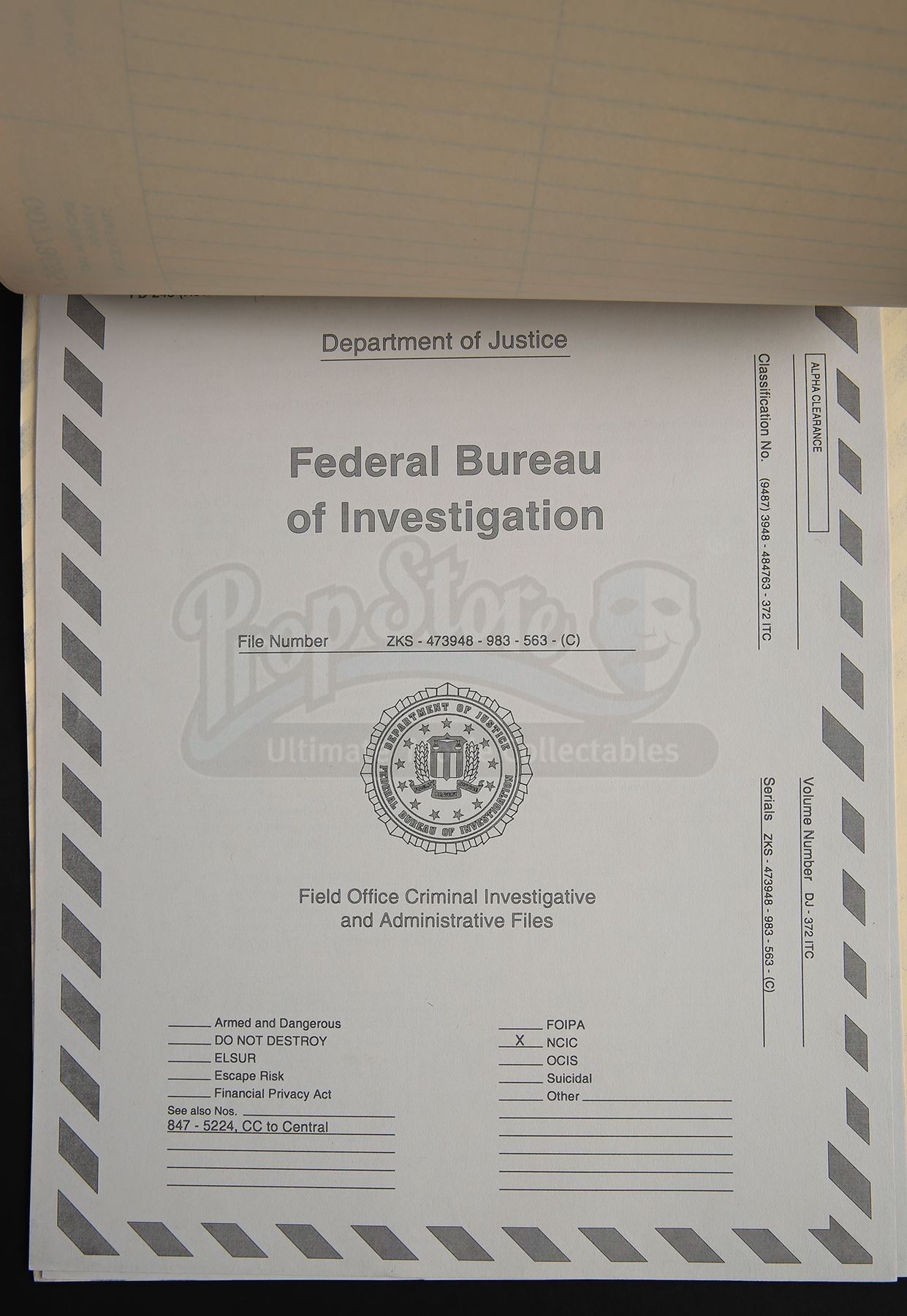 SEASON 1 EPISODE 11: "ROTI"Abel Gideon’s (Eddie Izzard) FBI Case Folder ...