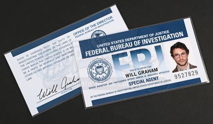 Will Graham’s (Hugh Dancy) FBI ID Cards