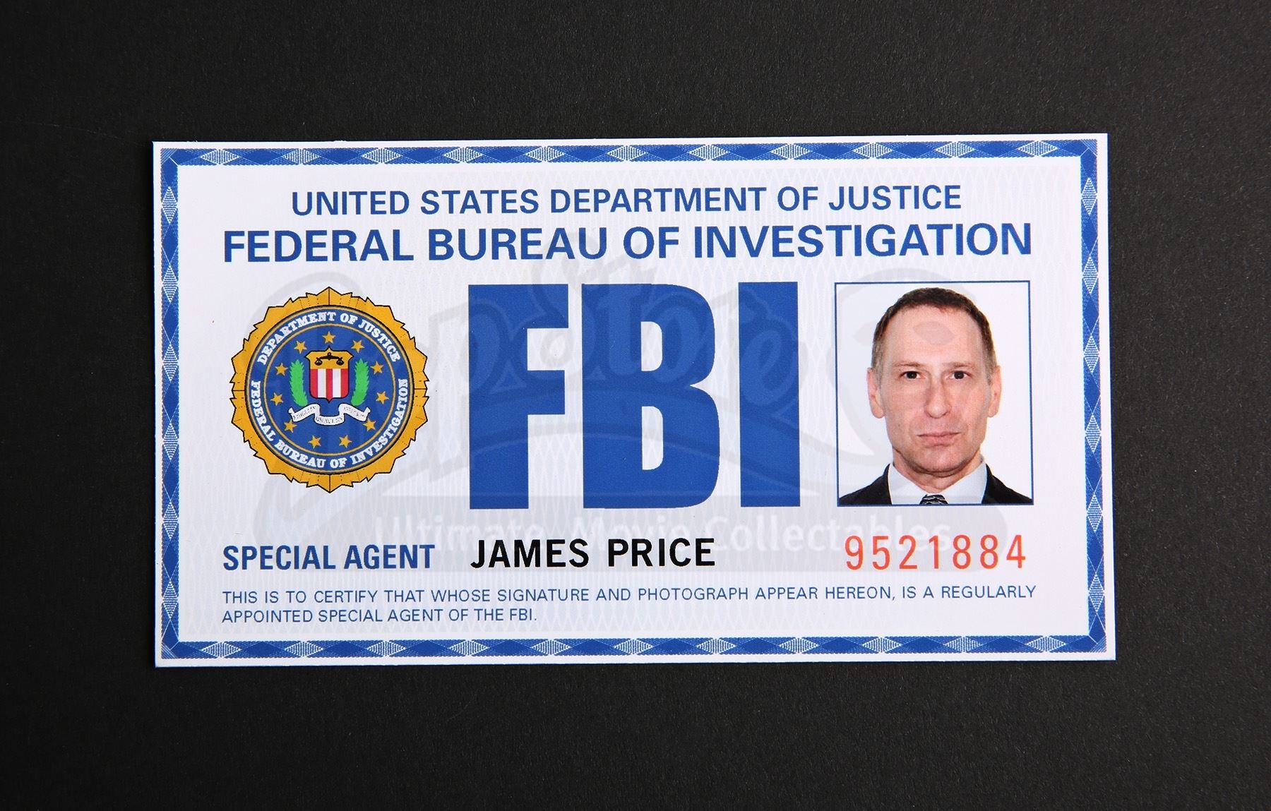 SEASONS 1-3Jimmy Price's (Scott Thompson) FBI ID Prints