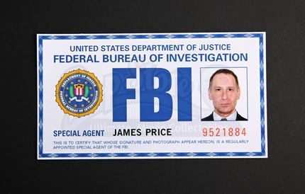 SEASONS 1-3Jimmy Price's (Scott Thompson) FBI ID Prints