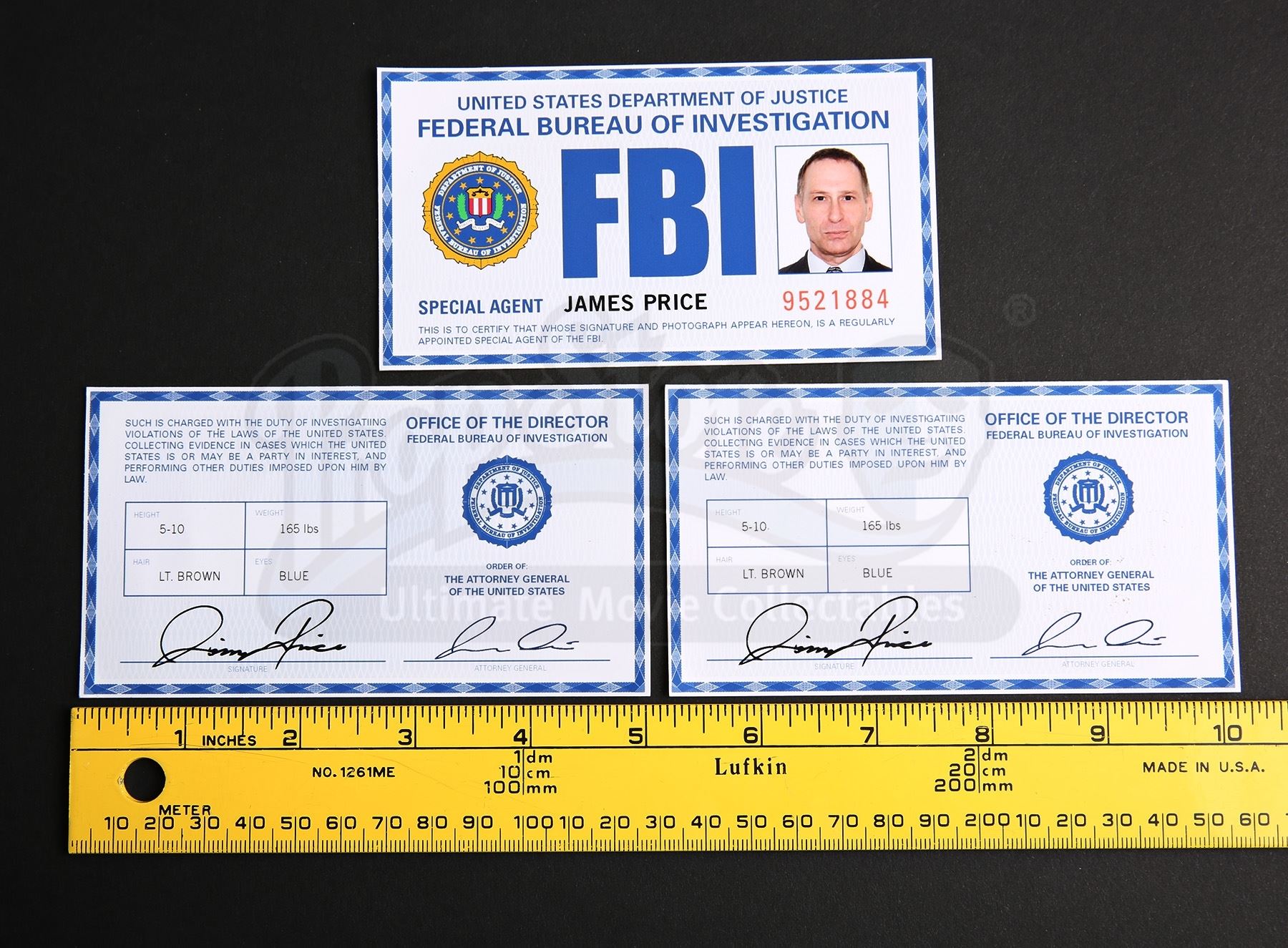 SEASONS 1-3Jimmy Price's (Scott Thompson) FBI ID Prints