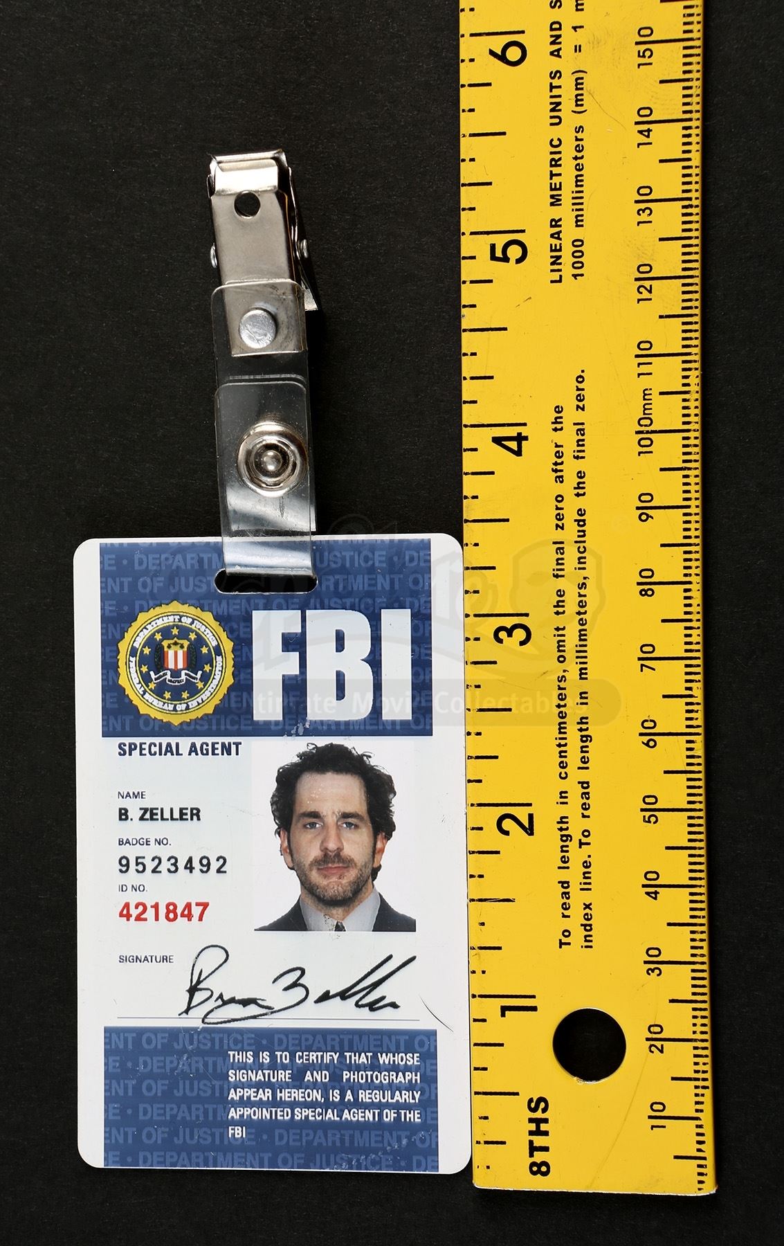 SEASONS 1-3Brian Zeller (Aaron Abrams) FBI ID Badge