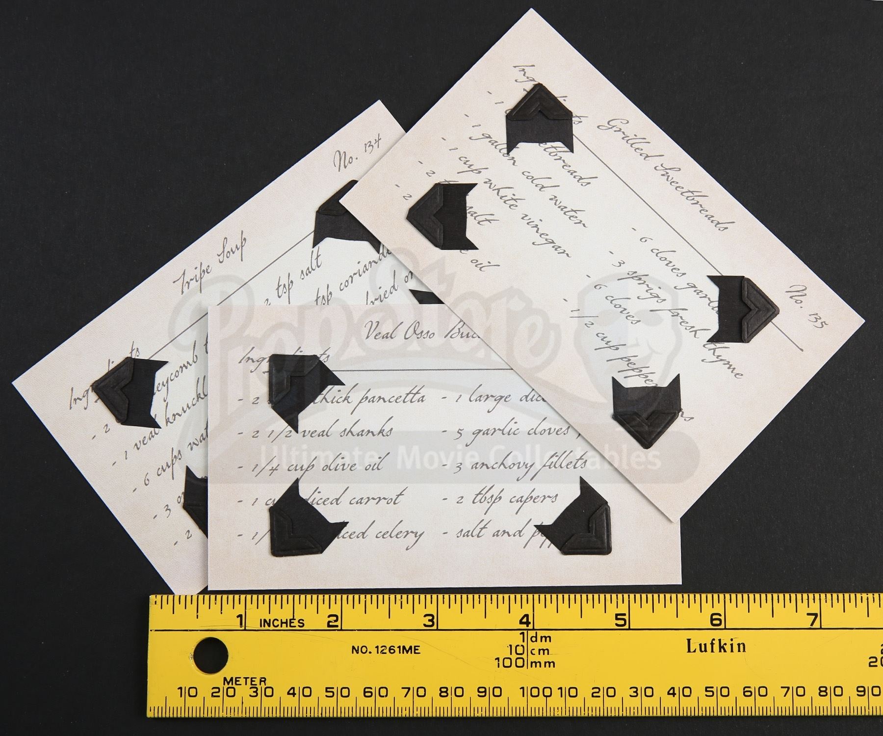 Hannibal Lecter’s (Mads Mikkelsen) recipe cards from Bryan Fuller’s ...