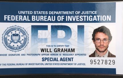 SEASONS 1-3Will Graham's (Hugh Dancy) FBI ID Cards