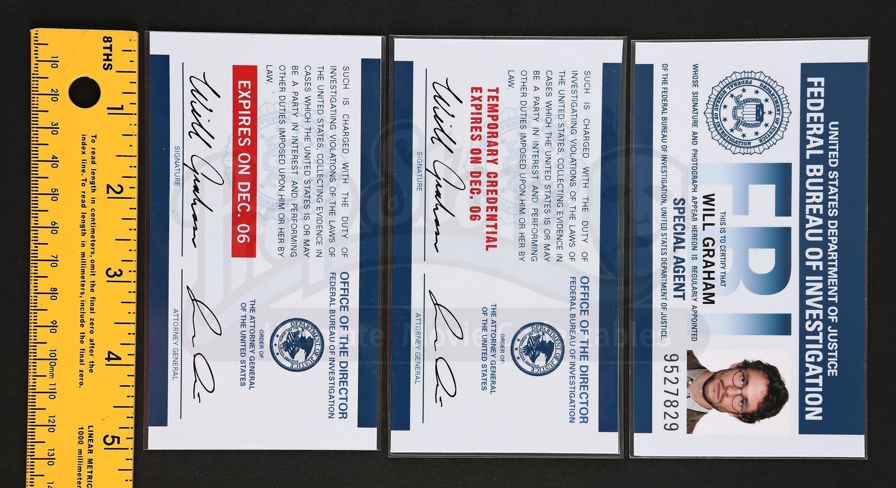 SEASONS 1-3Will Graham's (Hugh Dancy) FBI ID Cards