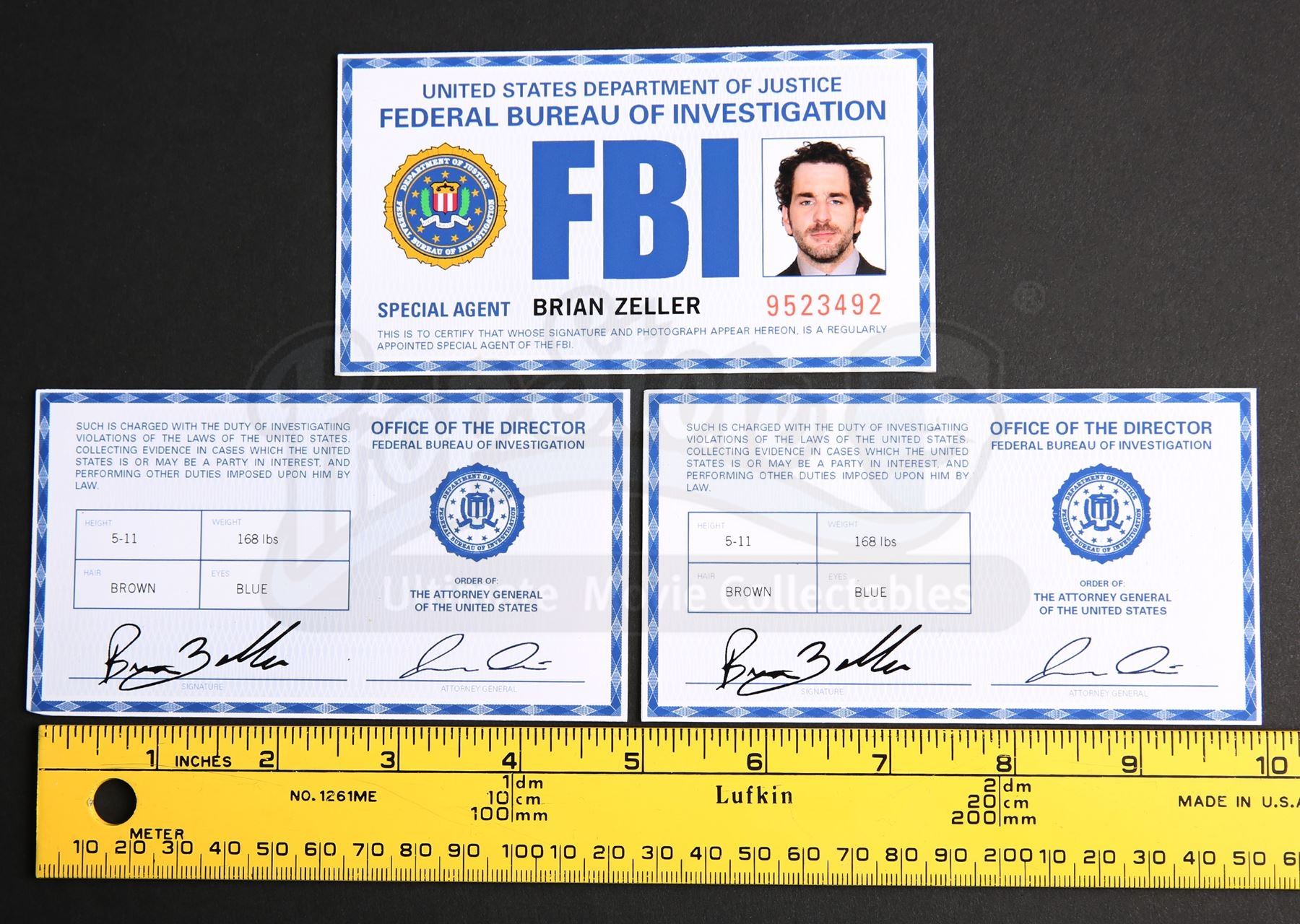 SEASONS 1-3Brian Zeller (Aaron Abrams) FBI ID Prints