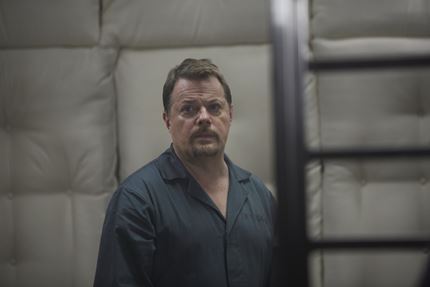 Abel Gideon’s (Eddie Izzard) BSHCI institutional jumpsuit from Bryan ...