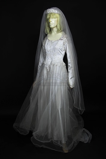A bride Auton costume from the BBC sci-fi televisionseries Doctor Who ...