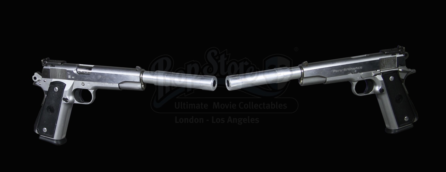 Agent 47's (Timothy Olyphant) hero pistols withdetachable prop ...