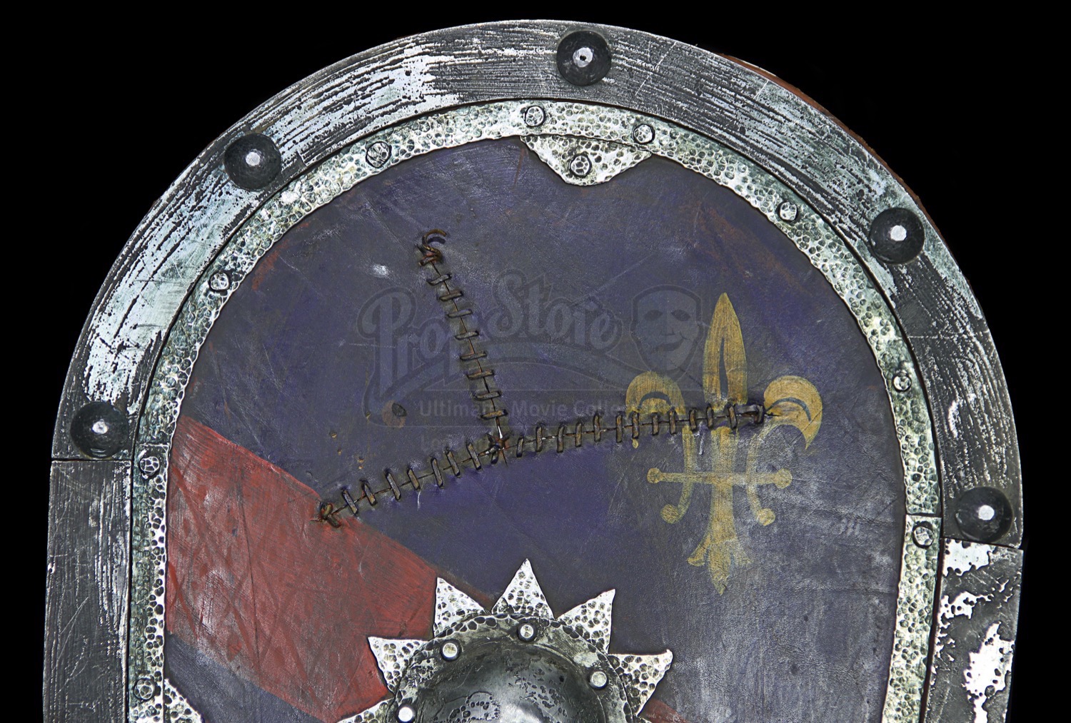 A prop shield from Kevin Reynold’s adventure film Robin Hood:Prince of ...